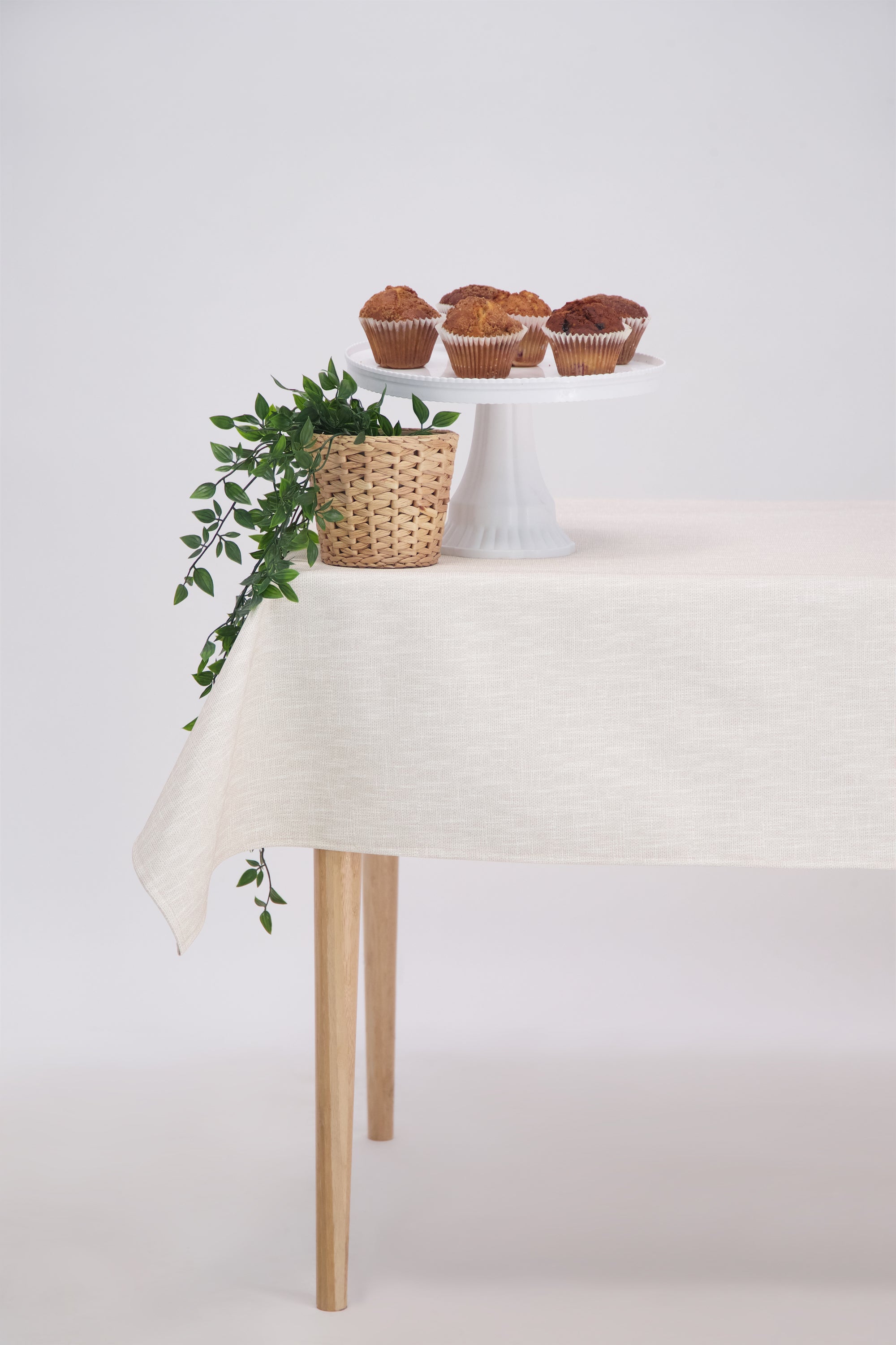 Linen Look Leather Tablecloth - taylorwade
